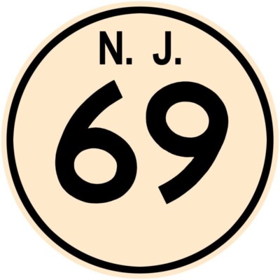 New Jersey State Route 69 NEW Sign: 14" Dia. Round USA Steel | eBay