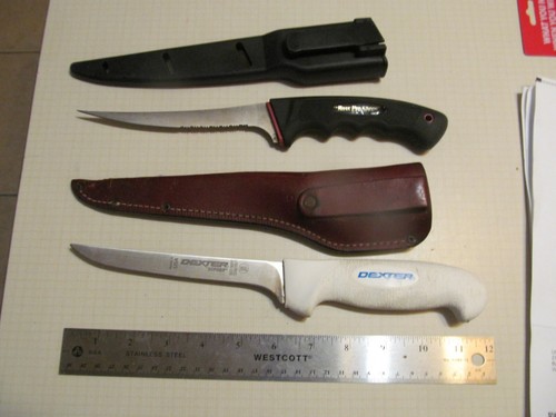 Bass Pro Shops Fillet Knife 6" Blade w/ Sheath & DexterSG136FF Sofgrip ...