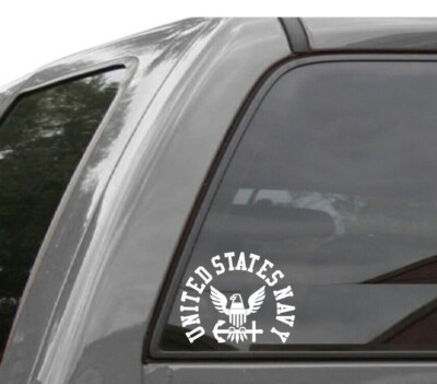 UNITED STATES NAVY Vinyl Window Decal Sticker NAVY 1 | eBay