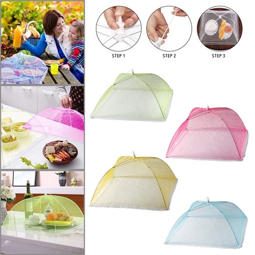 4X Mesh Fly Wasp Pop-Up Net Collapsible Food Cover Umbrella Protector ...