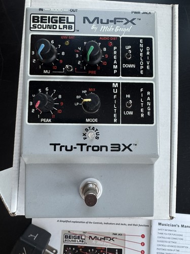 Tru-Tron 3X Mu-FX Mu tron Mutron 3x III Mike Beigel Sound Labs (signed ...