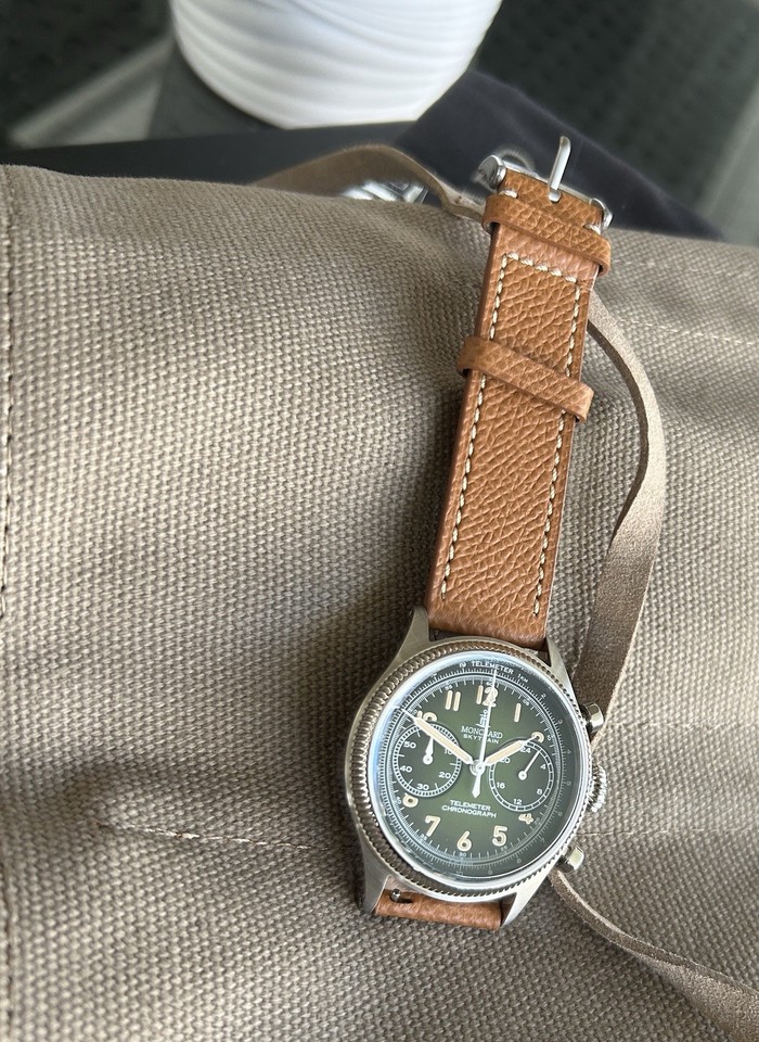 Monchard Telemeter Chronograph Green Dial 39mm | eBay