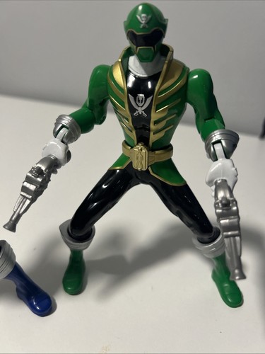 Power Rangers Super Megaforce Blue Green 6" Battle Action Figures Toys ...