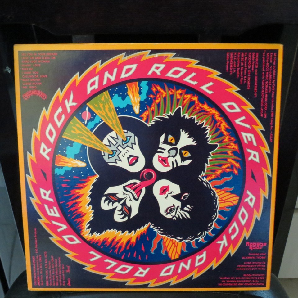 Kiss – Rock And Roll Over LP 1976 (EX) Hard Rock Casablanca – NBLP 7037 ...