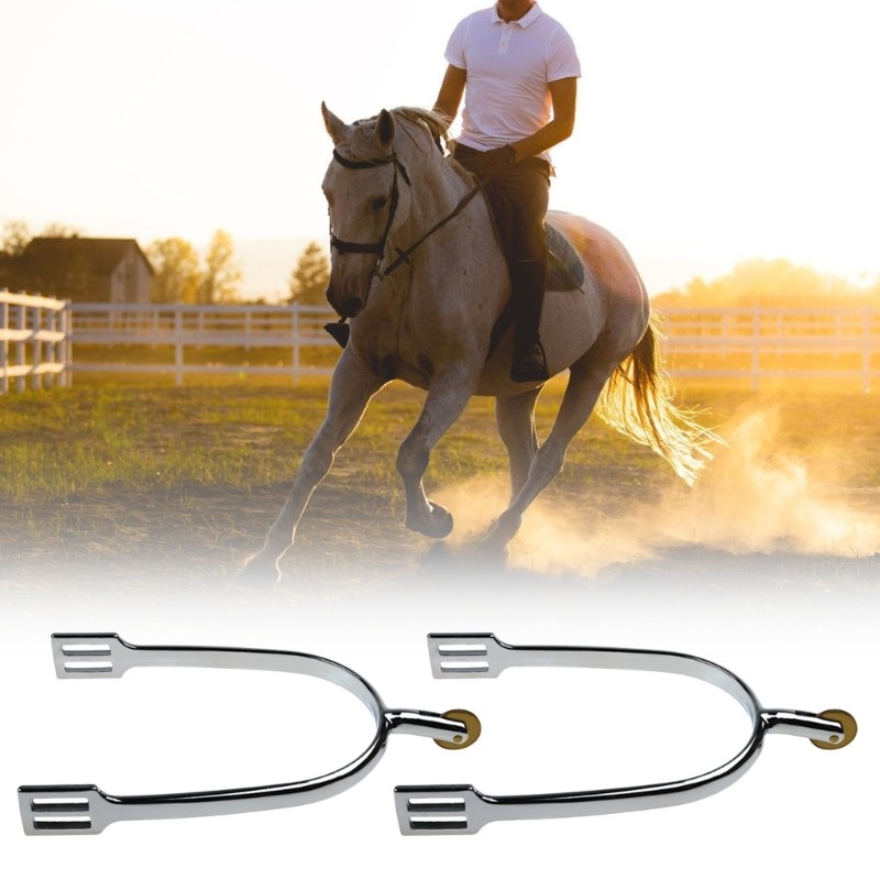Premium Equestrians Spurs Zincs Alloys 30mm Neck Length Men s Cycling ...