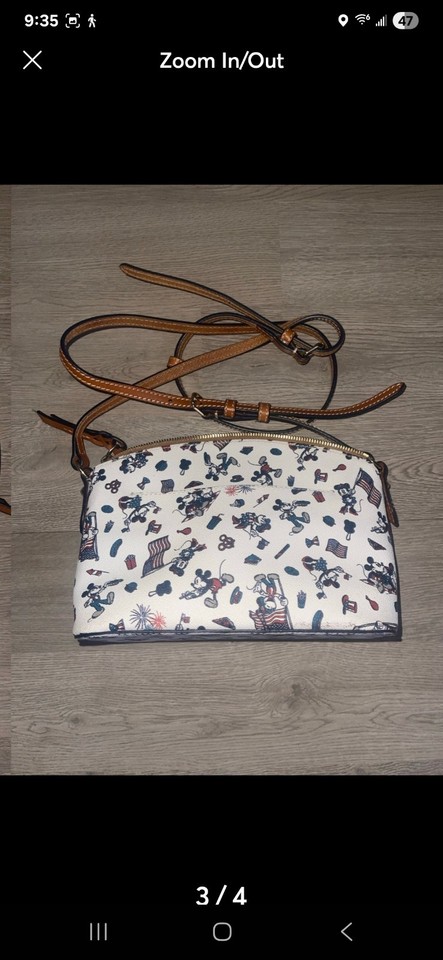 Dooney Bourke Disney Americana Mickey Mouse Patriotic Ashton Tote 4th ...