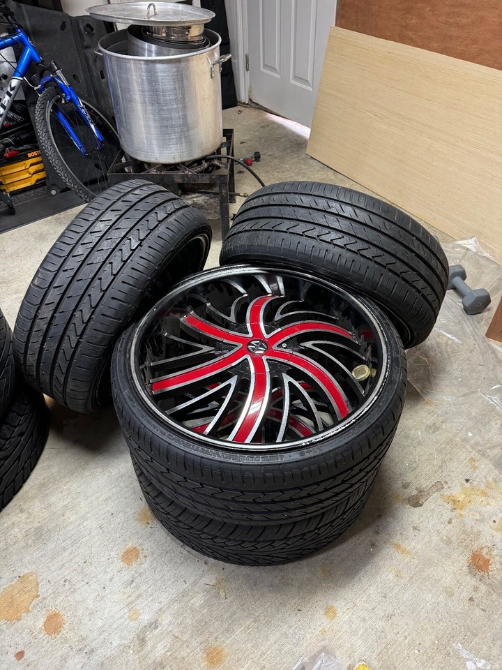 235 30 22 tires 90W XL and Massiv 924 Tsunami 22x8.5 rims. | eBay