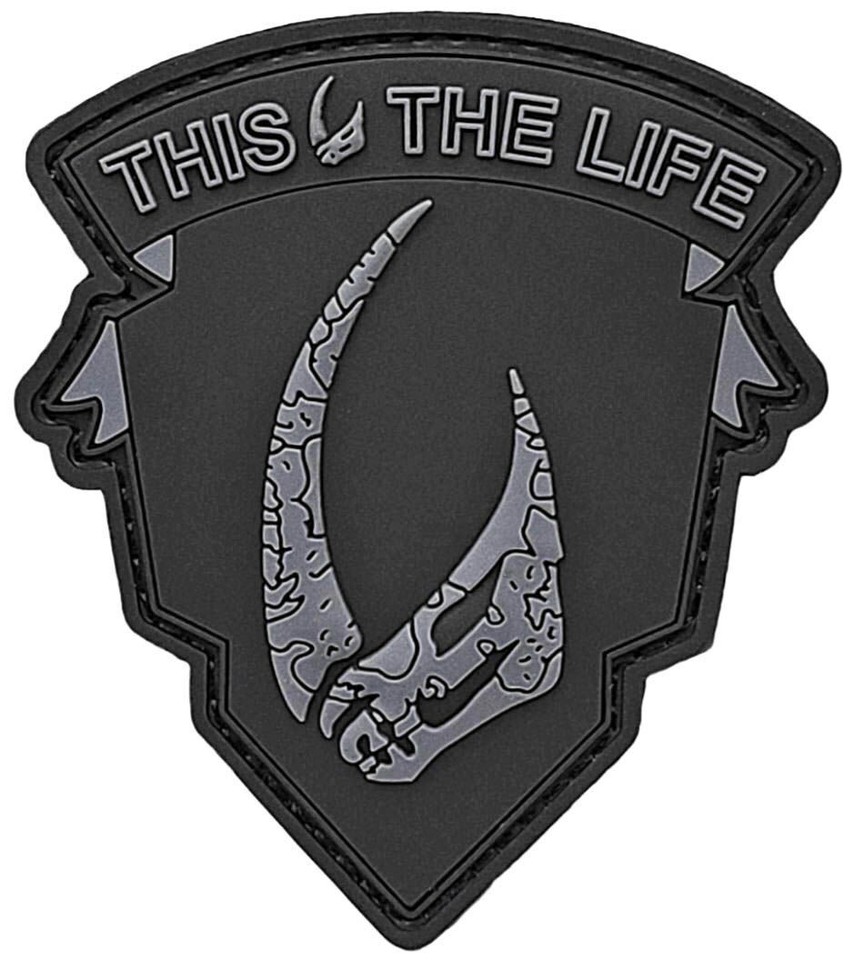 MUDHORN MANDO "THIS IS THE LIFE" 3D PVC RUBBER PATCH | 2PC HOOK BACKING 3" | eBay