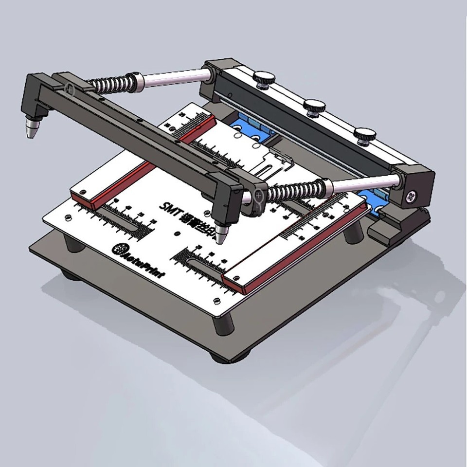 Manual Screen Printing Station SMT PCB Steel Mesh Solder Paste Printing ...