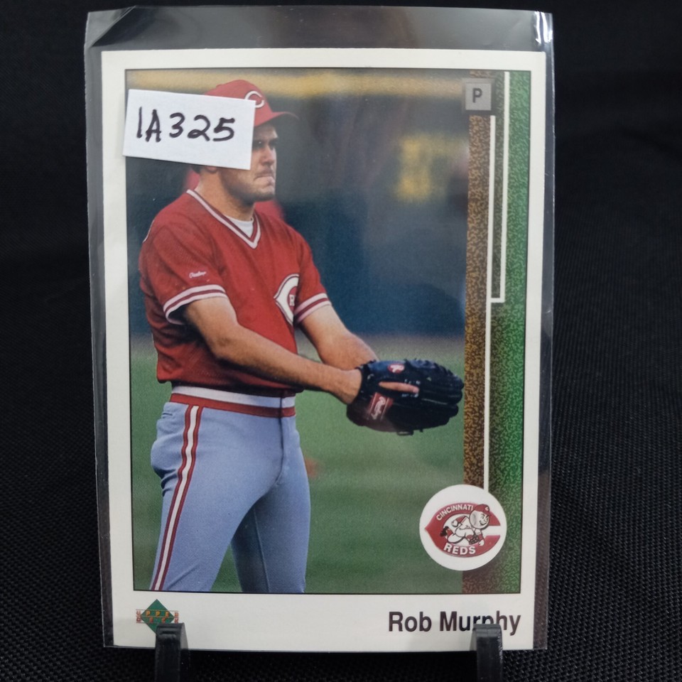 1989 Upper Deck #372 Rob Murphy Cincinnati Reds Baseball Card (1A325 ...