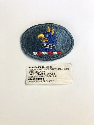 Delaware National Guard U.S. Army Shoulder Patch Insignia | eBay