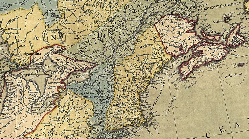 1771 North America Colonial Map - 13 Colonies - Wall Art Poster Print ...