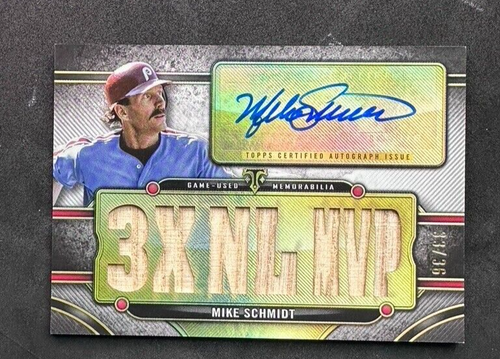 Mike Schmidt 2024 Topps Triple Threads Auto Relic 33/36 Philadelphia ...