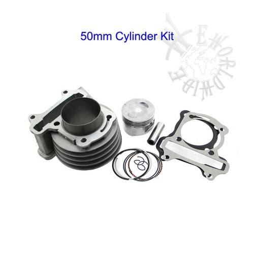 Big Bore 50mm Cylinder Kit for 139QMB GY6 50cc 80cc 100cc Moped Scooter ...