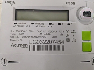 Electricity Meter Landis+Gyr E350 Three | Grelly UK