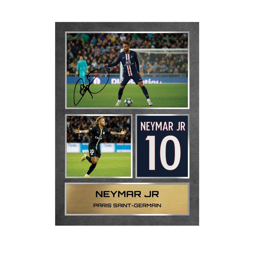 Neymar Jr PSG Printed Autograph Memorabilia - Framed Gift | eBay