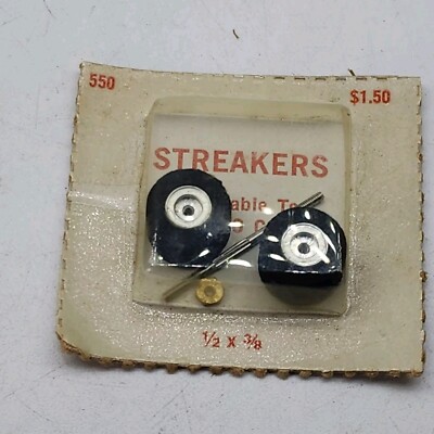 STREAKERS WHEELS-SLICKS-AXLE-NUTS #550 Slot Car HO scale | eBay