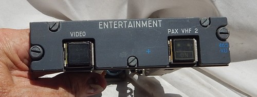 Airbus A-300 Airliner Pilot's Entertainment Control Console Panel | eBay