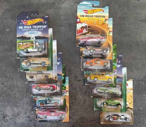 1:64 Hot Wheels Lot/Set de 13 Road Trippin' sur 32 (dont Area 51, Alien ...