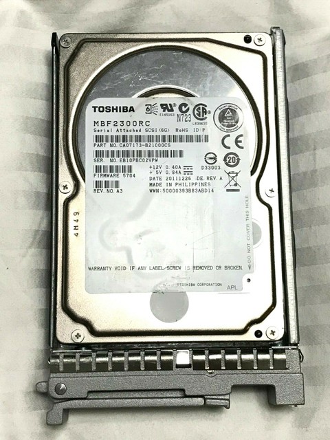 3 X Toshiba Mbf2300rc Ca07173-b21000cs 300gb 2.5" SAS Hard Drive for ...