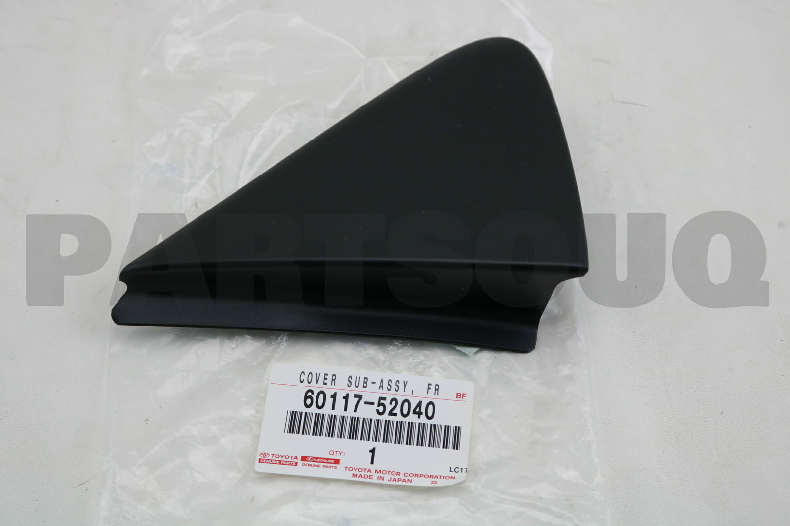 6011752040 Genuine Toyota COVER SUB-ASSY, FRONT PILLAR, UPR RH 60117 ...