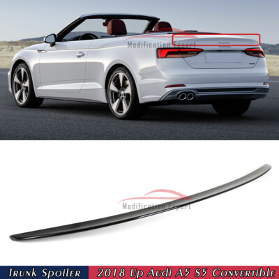 For 18-24 Audi A5 S5 B9 Convertible Performance Glossy Black Trunk ...