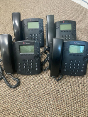 Polycom VVX 300 Series Business Media Desktop Phone - Black (2201-46135 ...