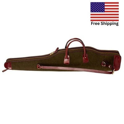 Rifle Scabbard Gun Case Canvas Leather Gun Slip Shooting Rifle Case ...