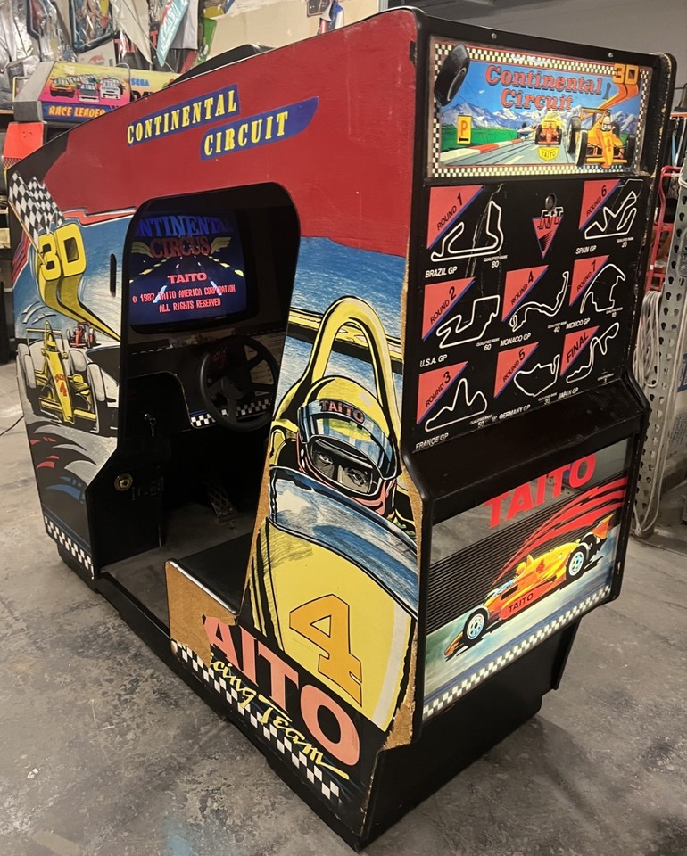 CONTINENTAL CIRCUIT ARCADE MACHINE by TAITO 1989 (Excellent Condition ...