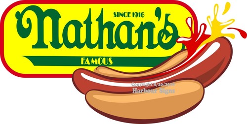 Attention brand Hot Dogs DECAL Choose Your Size Concession Food Truck ...