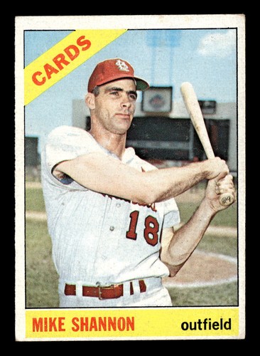 Mike Shannon 1966 Topps #293 St. Louis Cardinals GD-VG | eBay