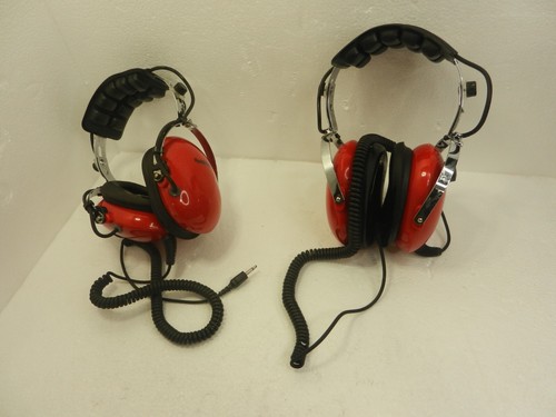 2X - RACING ELECTRONICS Race Trac RT Nascar Headphones Head Set Vintage ...