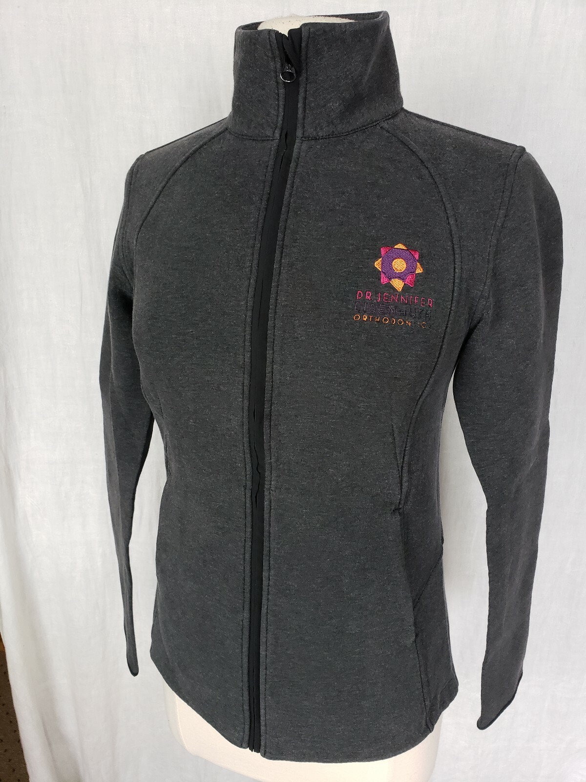 EUC Lululemon Insculpt Jacket Full Zip Womens Size 8 Heathered Black ...