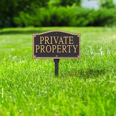 Private Property Lawn/Wall Statement Sign | eBay