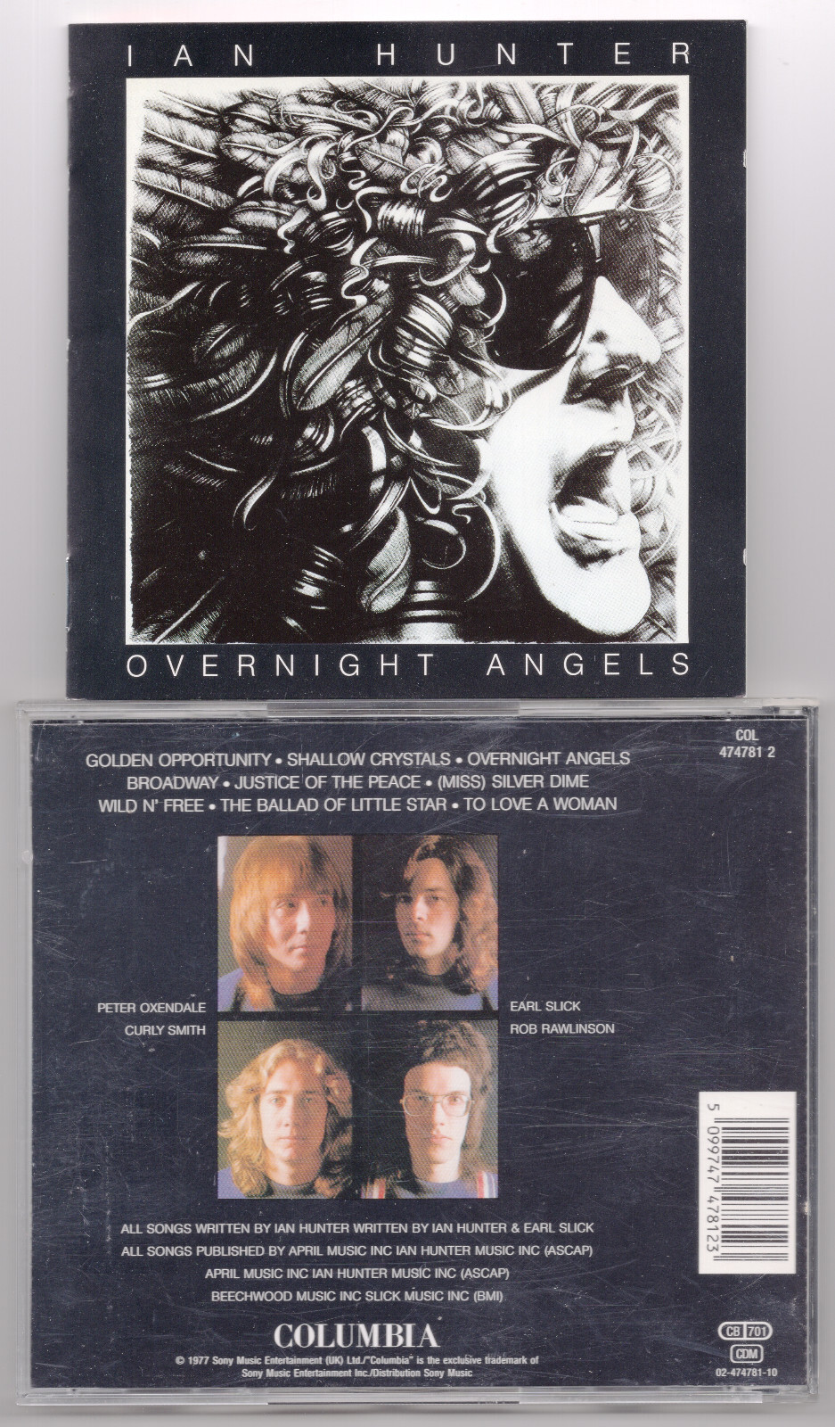Ian Hunter - Overnight Angels, orig. 1977, Columbia EU 1993 CD | eBay