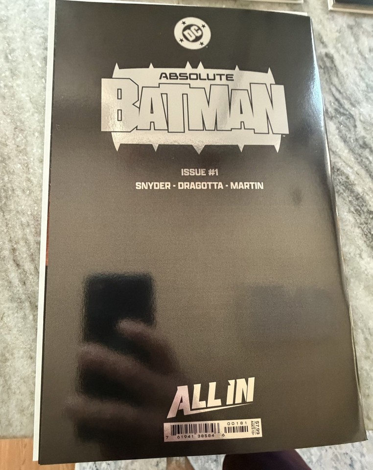 🦇 2024 DC Comics ABSOLUTE BATMAN Issue #1 * Cover E Logo Foil NM 1st ...