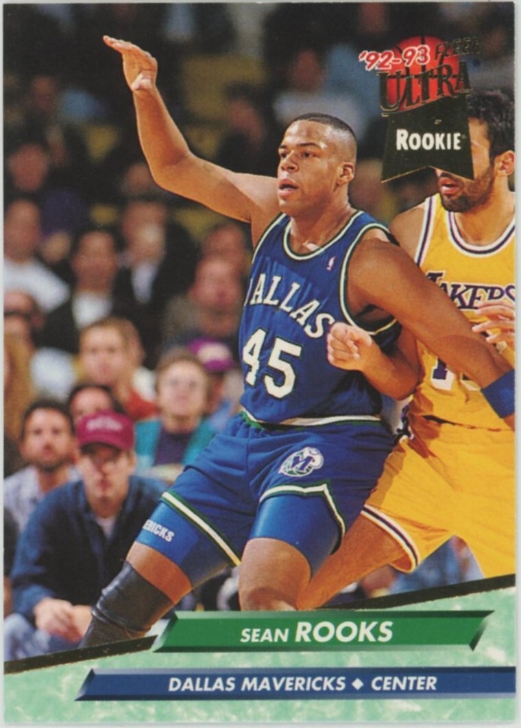 1992-93 Fleer Ultra Sean Rooks Rookie Dallas Mavericks RC #249 | eBay