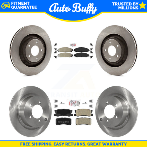 Front Rear Integrally Molded Pad & Brake Rotor Kit For 08-09 Dodge ...