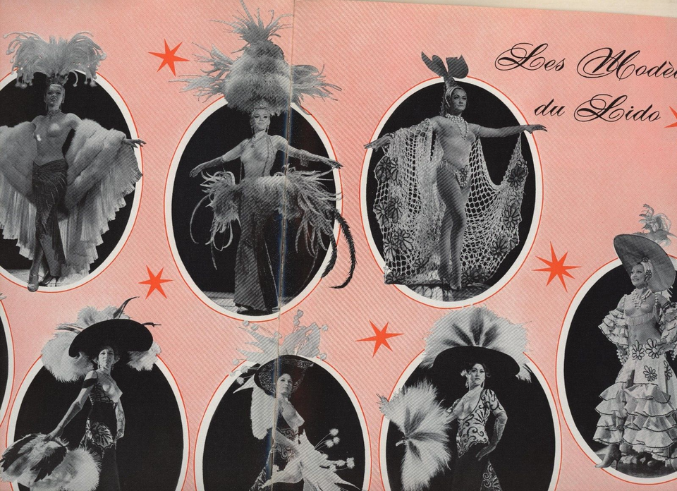 1964 LIDO Quelle Nuit Program Champs Elysees Paris France Cabaret Dance ...