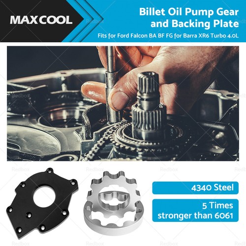 Billet Oil Pump Gears and Backing Plate Fits for Falcon BA BF FG Barra ...