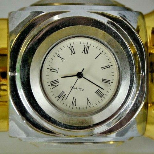 Spinning Desk Clock, Thermometer and Hygrometer All-In-One | eBay