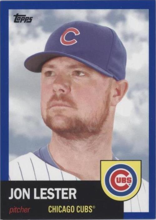 2016 Topps Archives - 1953 Design Jon Lester #75 Blue Border /199 for ...