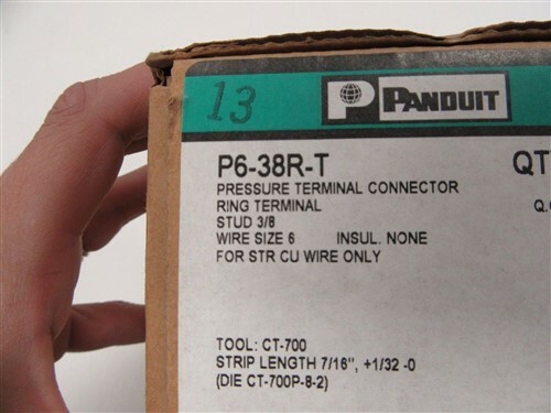 PANDUIT P6-38R-T PRESSURE 6 GUAGE ELECTRICAL WIRE CONNECTOR SET OF (33 ...