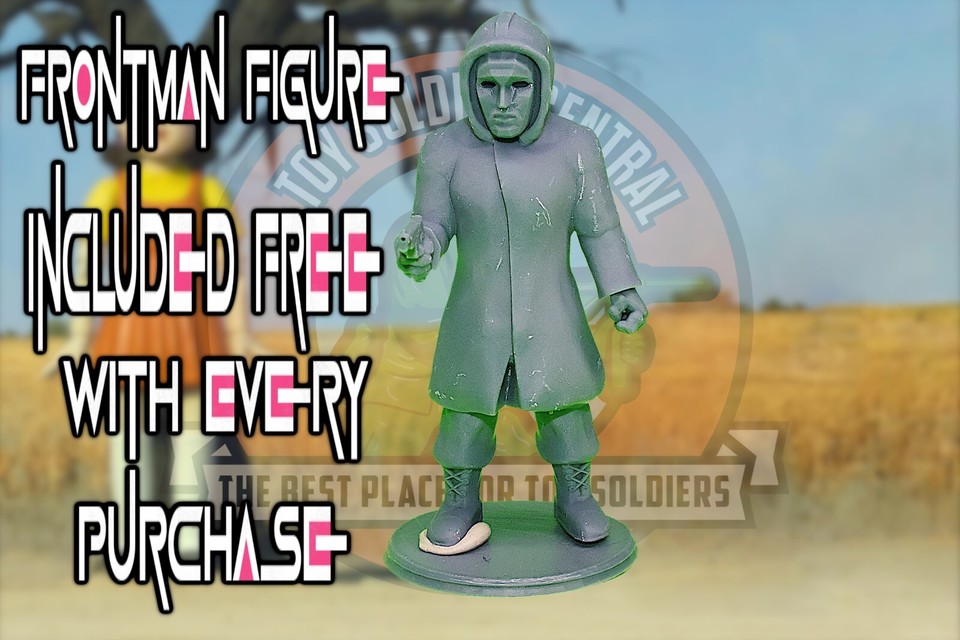 Squid Game Toy Soldiers - Squid Game Worker Frontman Miniatures 54mm (1 ...