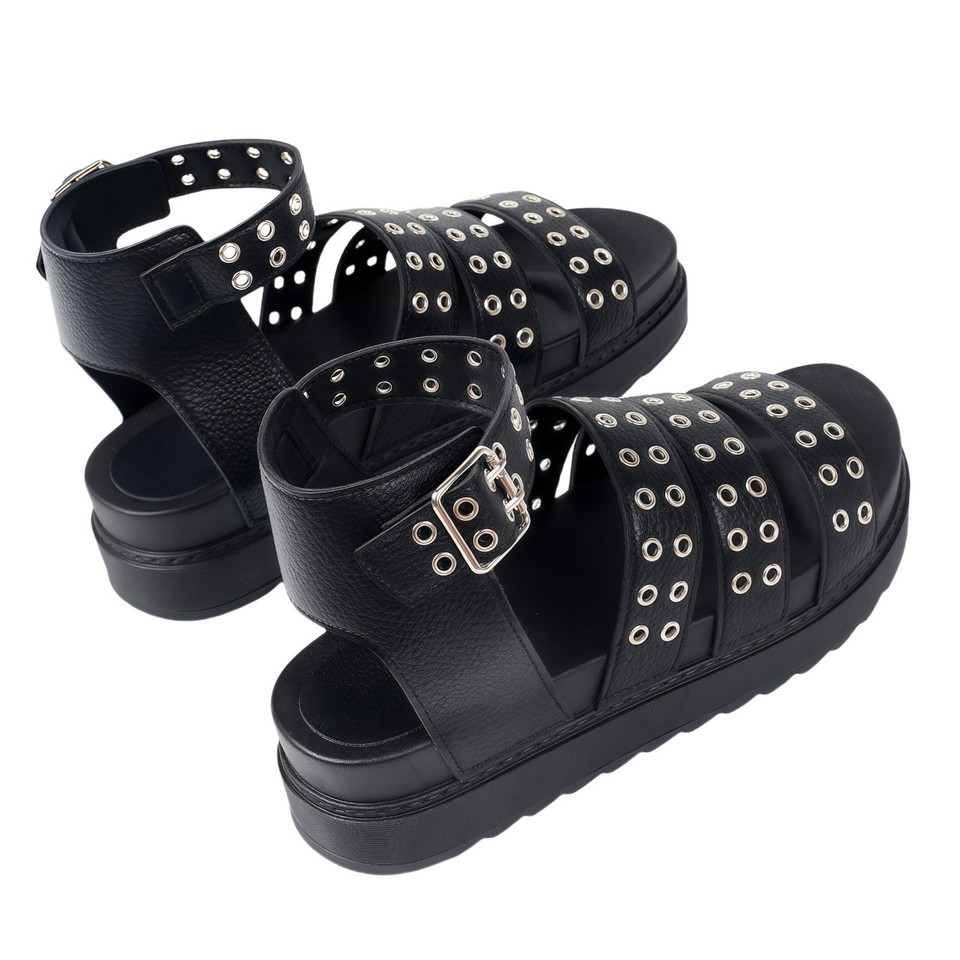 Women's Platform Gladiator Sandals - Chunky Sole Strappy Summer Shoes ...