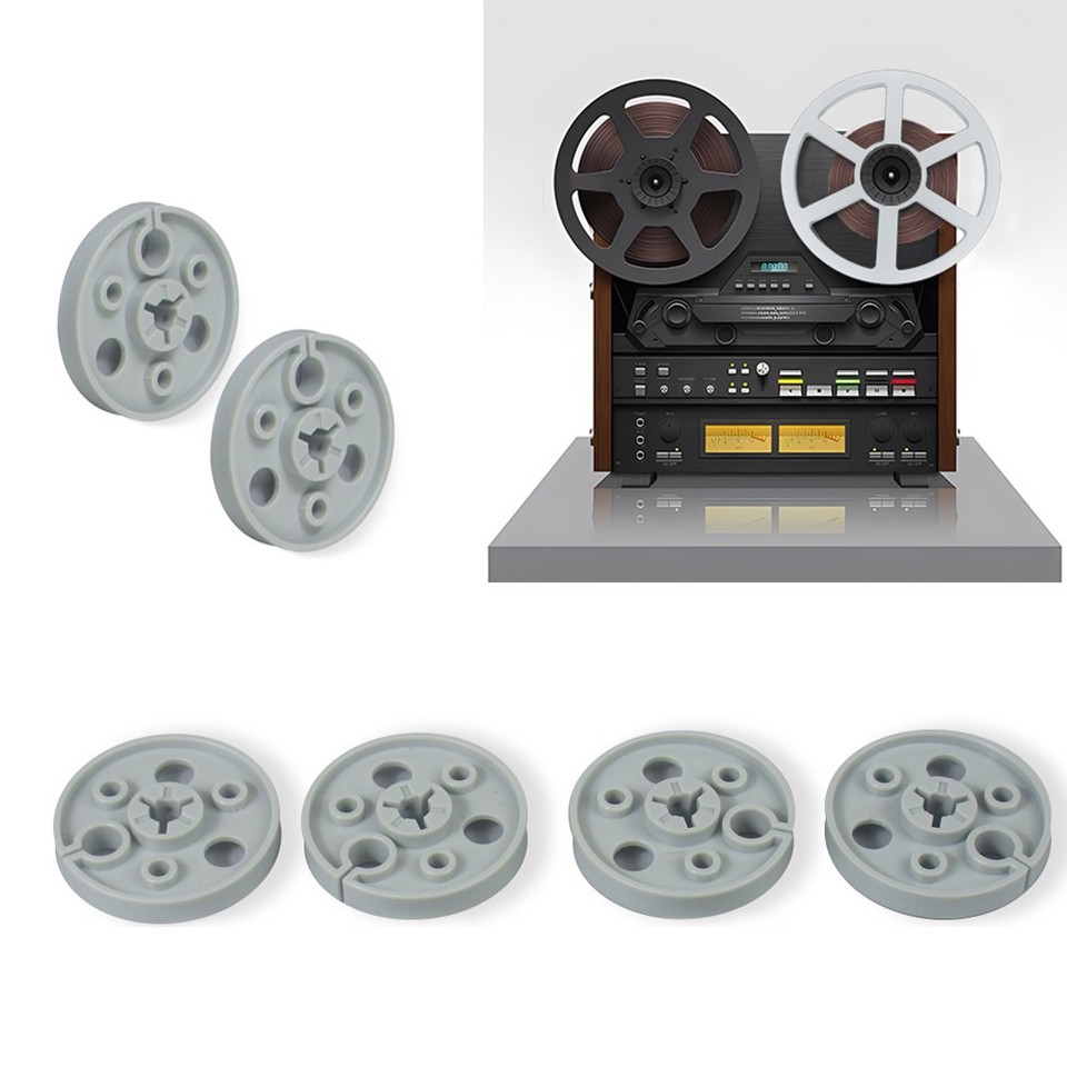 6PCS 1/4 7 inch Reel To Reel Tape Adapter Replace Nab Hub Reel Tape ...