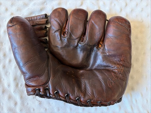 Nice VTG Sears 1940s J.C. Higgins 355 Bob Feller 1621 Baseball Glove | eBay