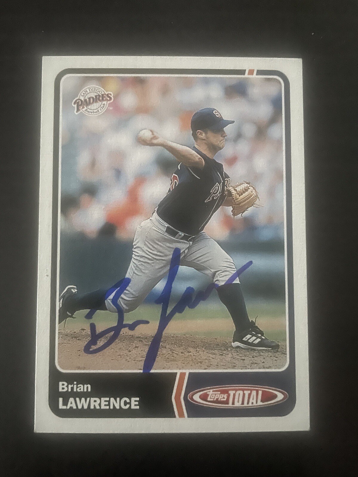2003 Topps Total #779 Brian Lawrence San Diego Padres Signed Card ...