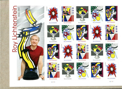 USPS #5792a Roy Lichtenstein forever sheet/20 MNH**SEALED** FREE SHIP ...