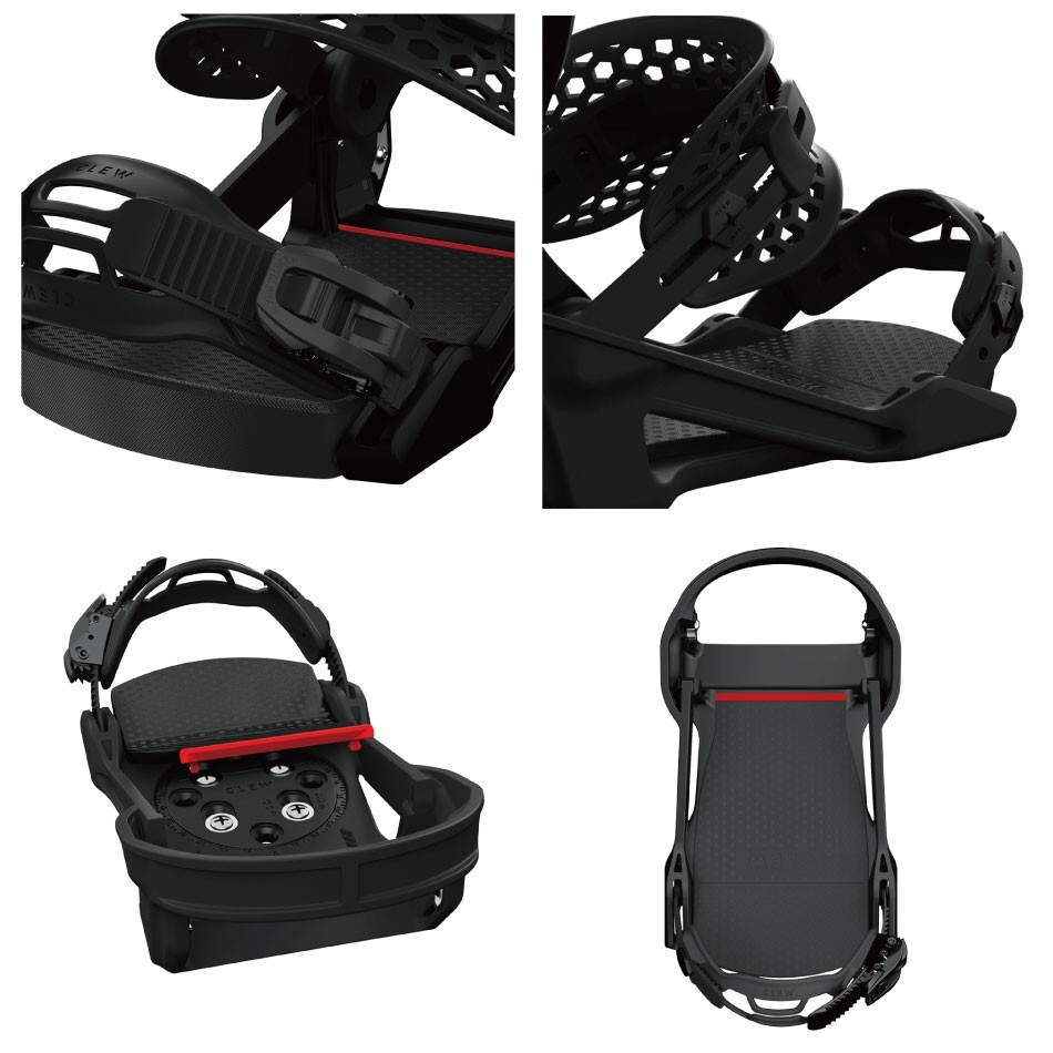Clew FREEDOM 1.0 Binding Snowboard White Black S M L Size 25-26 Model ...